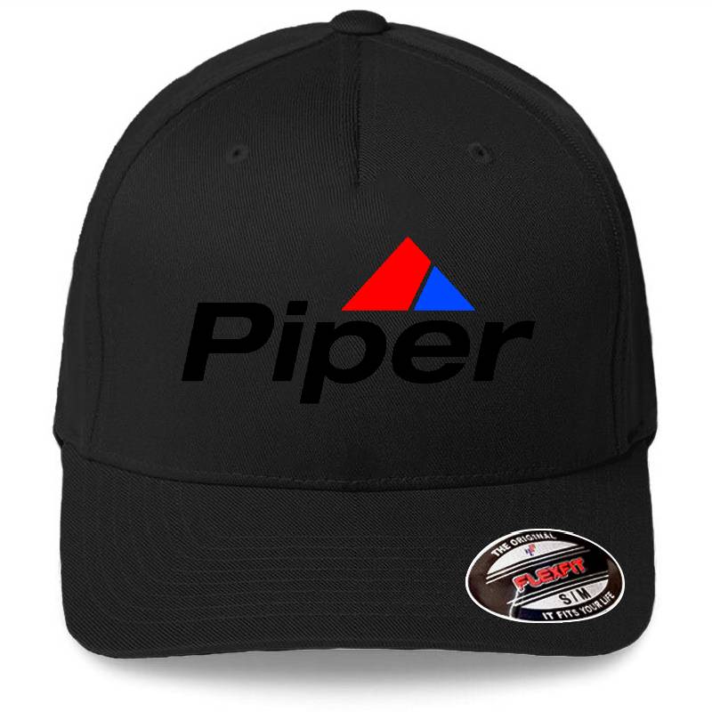 Piper Aircraft Logo Flexfit Baseball Cap - T-FUNNY