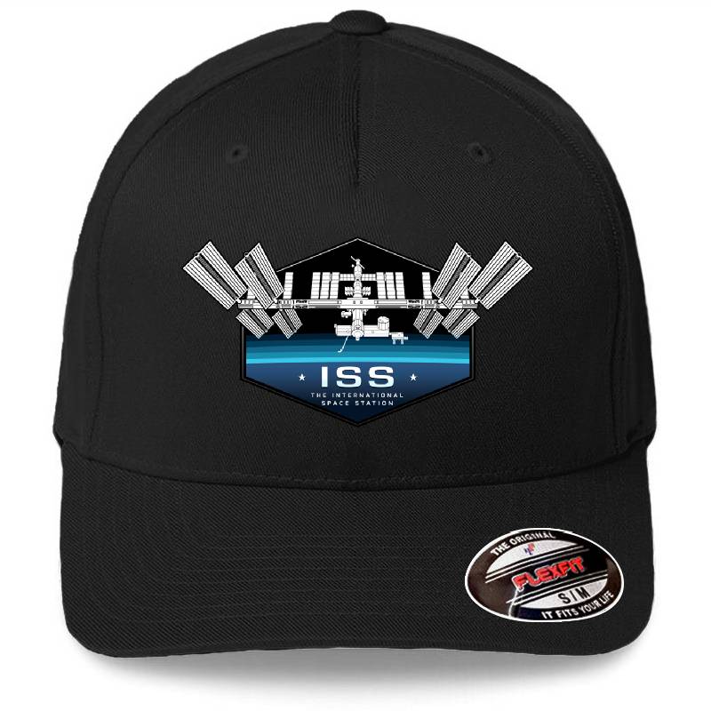 Iss - The International Space Station Flexfit Baseball Cap - T-FUNNY
