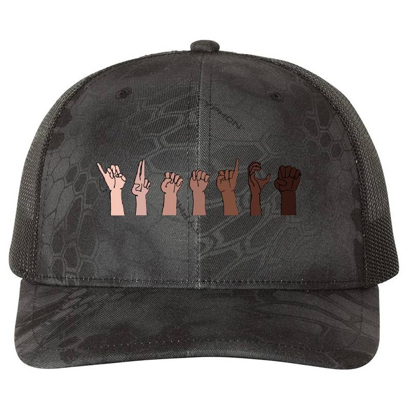 Justice - Sign Language Asl Richardson Premium Trucker Snapback Cap - T ...