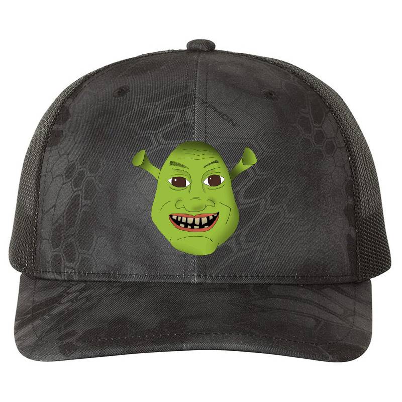 Shrek Face Richardson Premium Trucker Snapback Cap - T-FUNNY