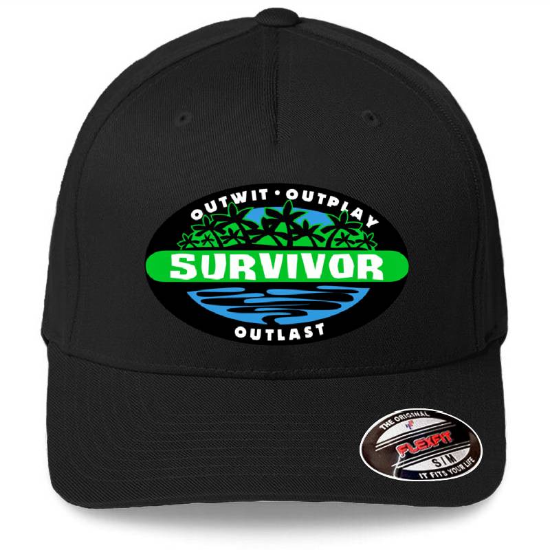 Cbs Survivor Logo Flexfit Baseball Cap - T-FUNNY