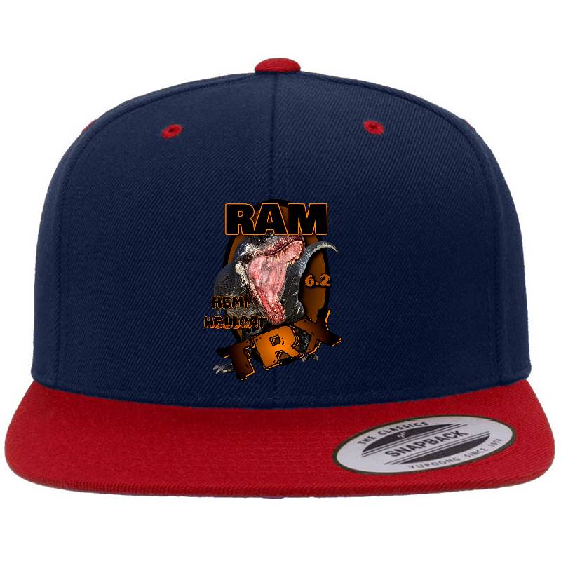 Ram Trx Hellcat Hemi 2021 Premium Flat Bill Snapback Cap - T-FUNNY