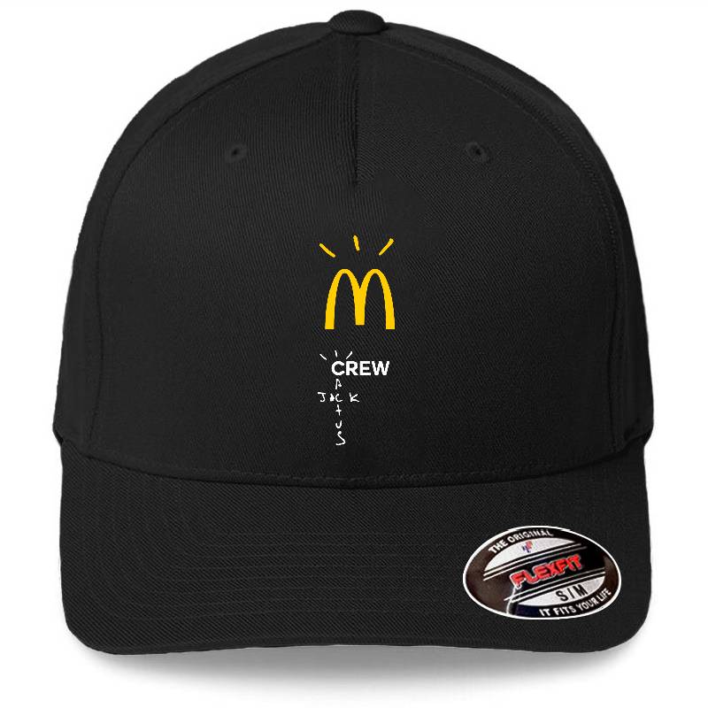 Cactus Jack Mcdonald Crew Flexfit Baseball Cap - T-FUNNY