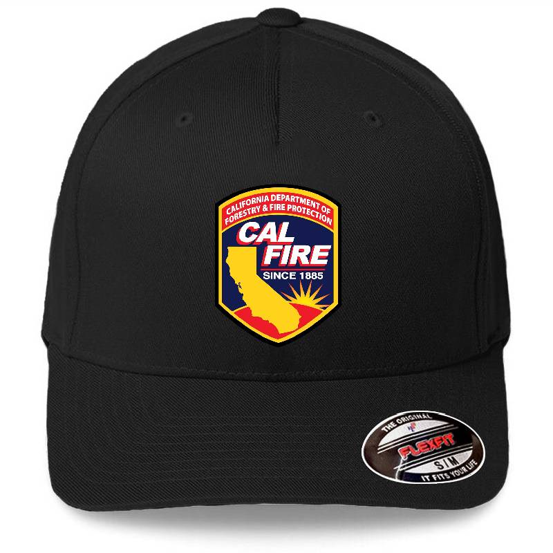Cal Fire Logo Traditional Flexfit Baseball Cap - T-FUNNY