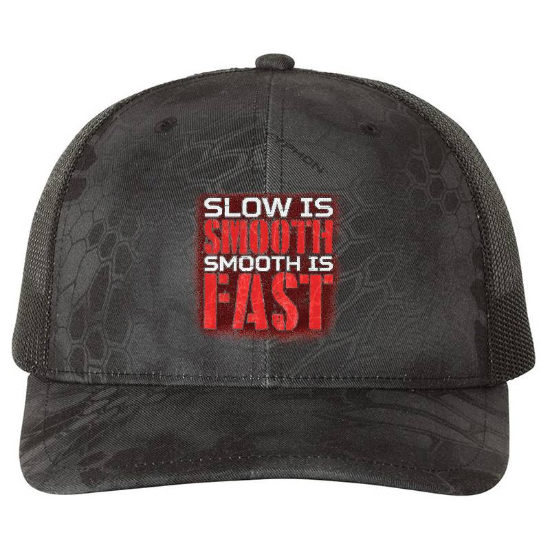 Slow Is Smooth Smooth Is Fast - Red And White Text Richardson Premium ...