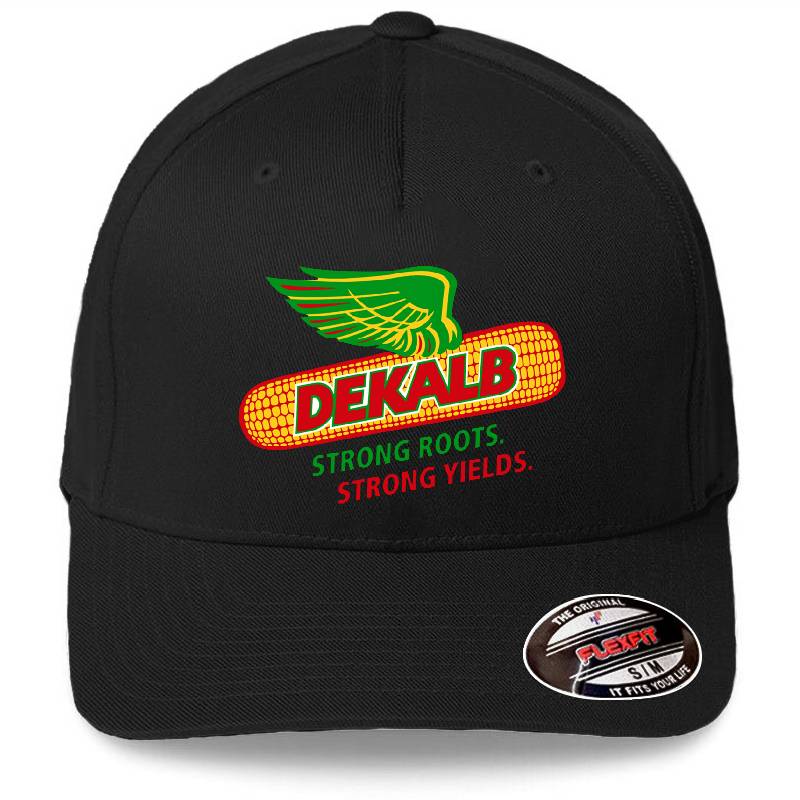 Dekalb Logo Usa Flexfit Baseball Cap - T-FUNNY