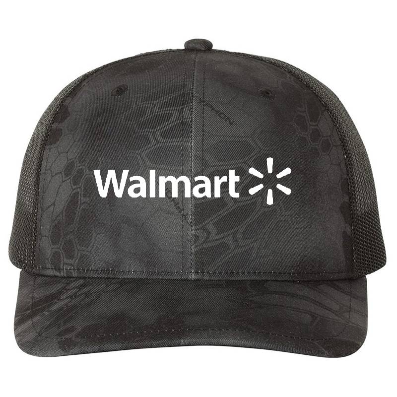 Walmart Logo Richardson Premium Trucker Snapback Cap - T-FUNNY