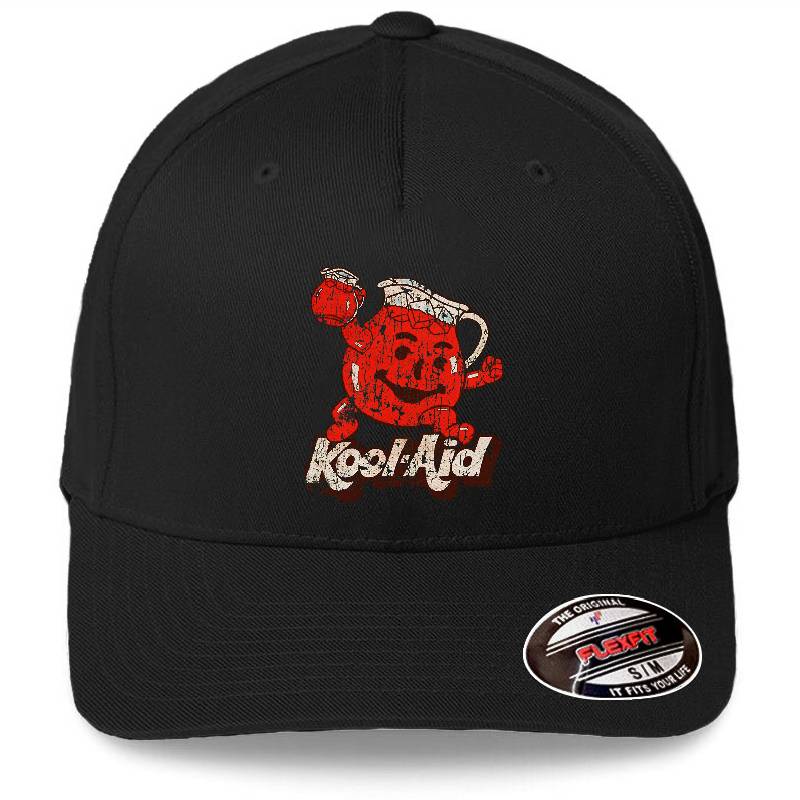 Kool-Aid Man 1974 Vintage Cartoons Flexfit Baseball Cap - T-FUNNY