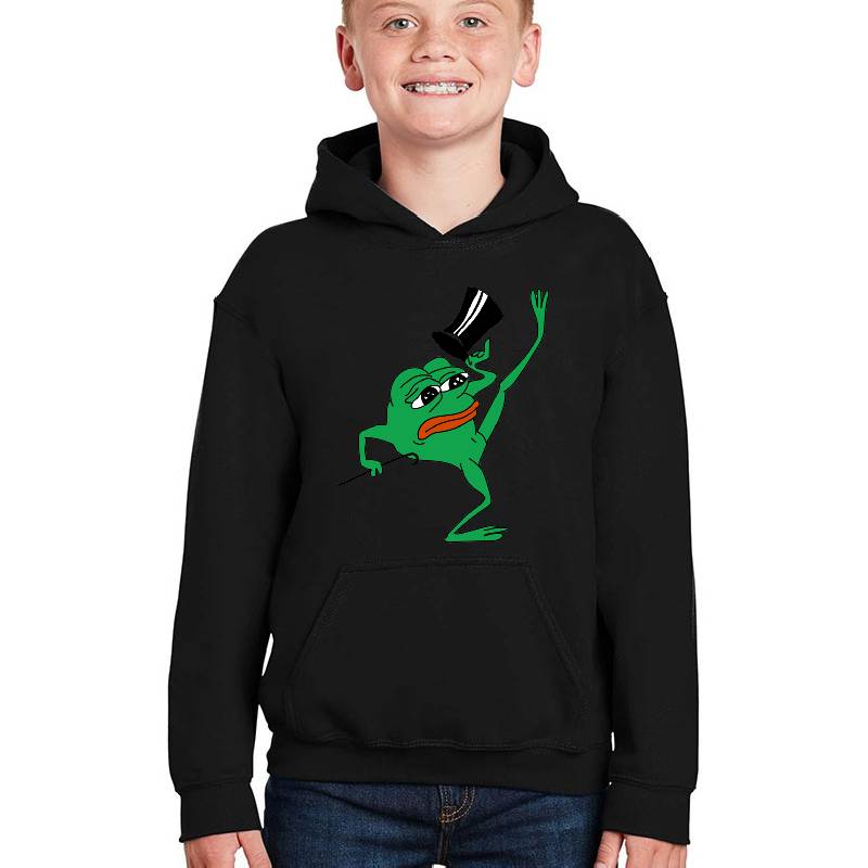 Sad Pepe Dancing Meme Youth Hooded Sweatshirt - T-FUNNY
