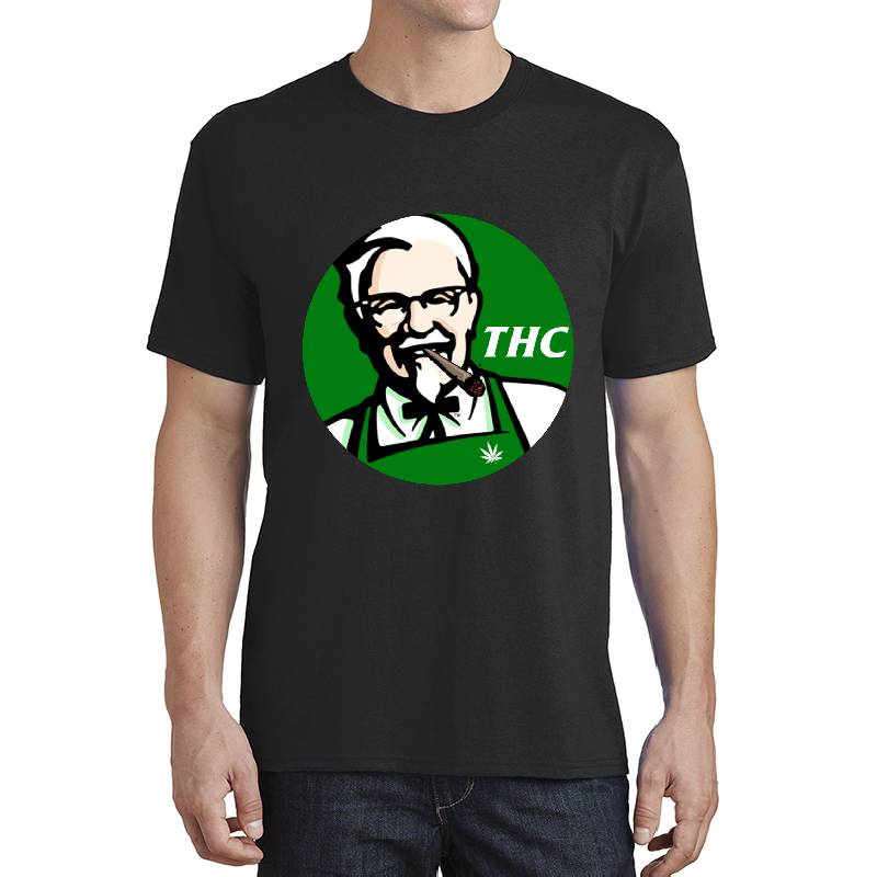 Finger Stickin Bud Thc Kfc Logo Unisex T-Shirt - T-FUNNY