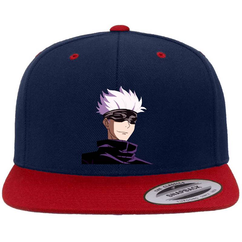 Satoru Gojo Premium Flat Bill Snapback Cap - T-FUNNY