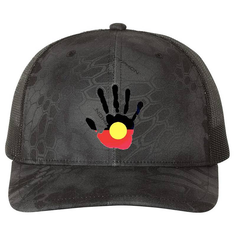 Australian Aboriginal Flag Richardson Premium Trucker Snapback Cap - T ...