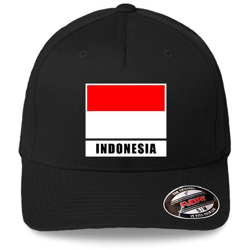 Indonesia Indonesian flag flag Flexfit Baseball Cap - T-FUNNY