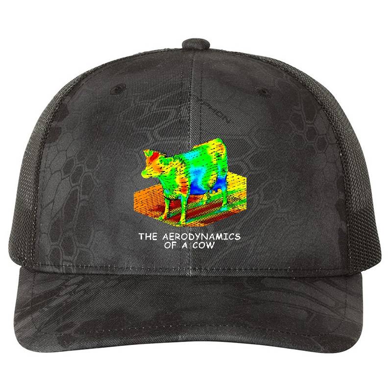 The Aerodynamics of a Cow Richardson Premium Trucker Snapback Cap - T-FUNNY