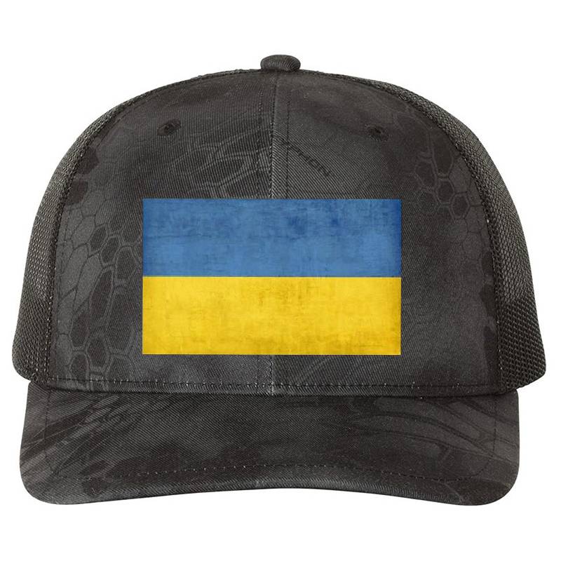 RETRO VINTAGE UKRAINIAN FLAG - UKRAINE WILL STAND Richardson Premium ...