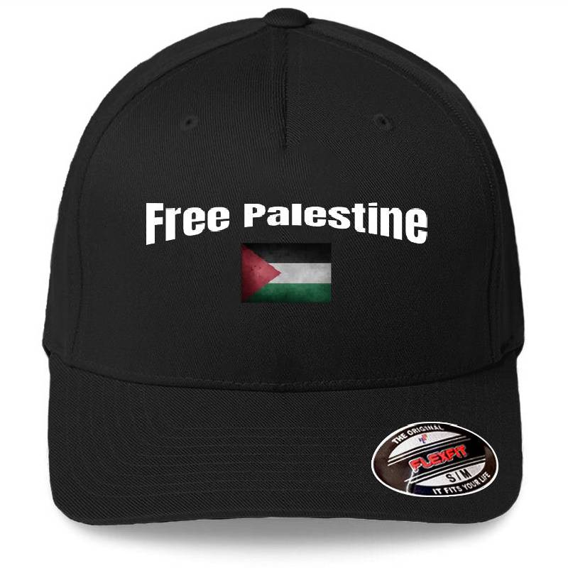 FREE PALESTINE, PALESTINE FLAG Flexfit Baseball Cap - T-FUNNY