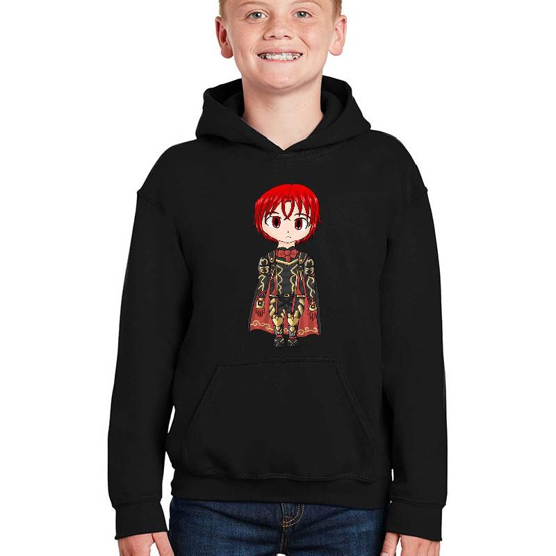 Fire Emblem Engage- Male Alear Chibi 3 Youth Hooded Sweatshirt - T-FUNNY