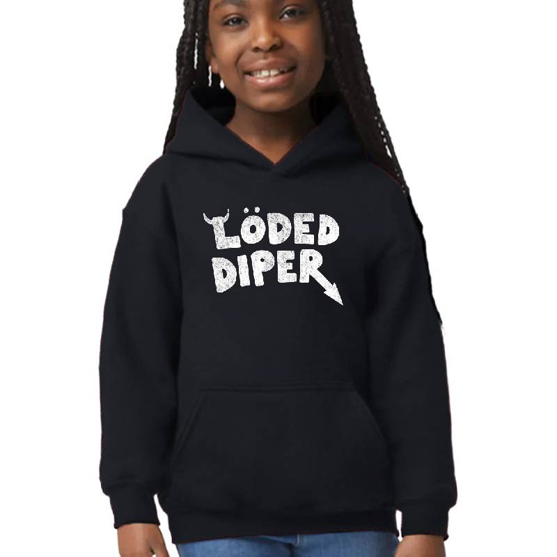 Loded Diper - vintage logo Youth Hooded Sweatshirt - T-FUNNY