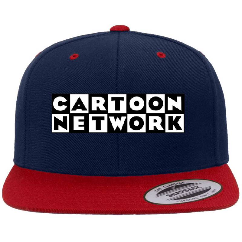 Cartoon Network Logo Original Premium Flat Bill Snapback Cap - T-FUNNY