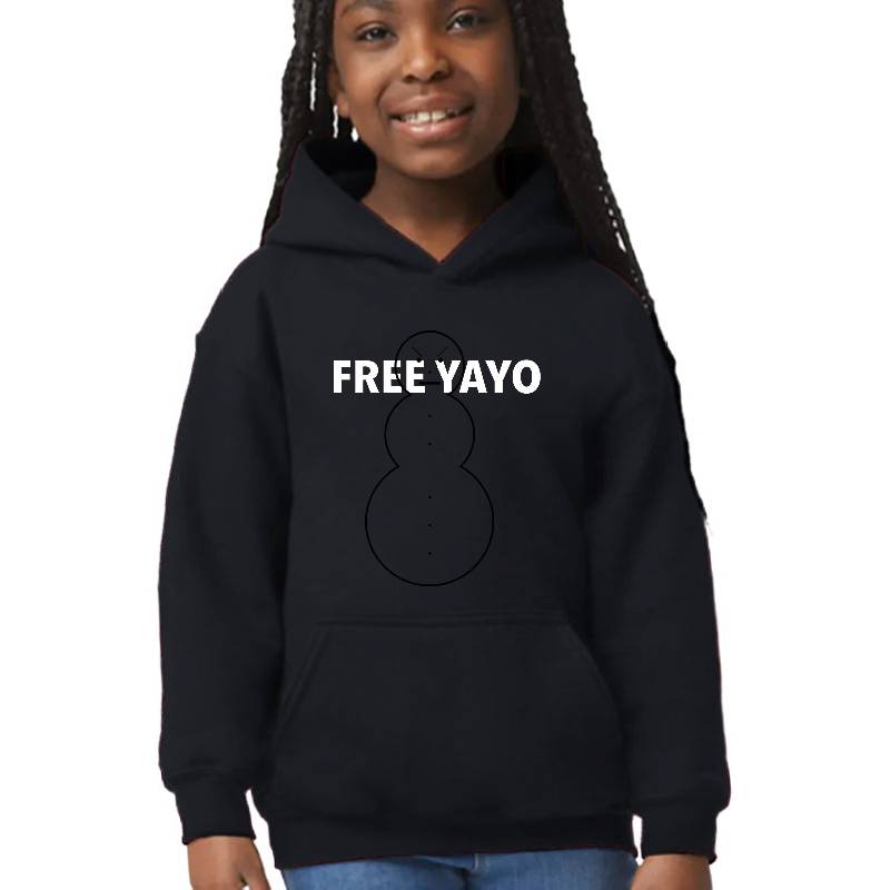 FREE YAYO - Angry Snowman Youth Hooded Sweatshirt - T-FUNNY